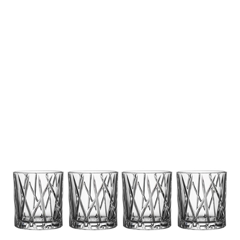 Orrefors City Old Fashioned Set Of 4 6310340 - HomeBello