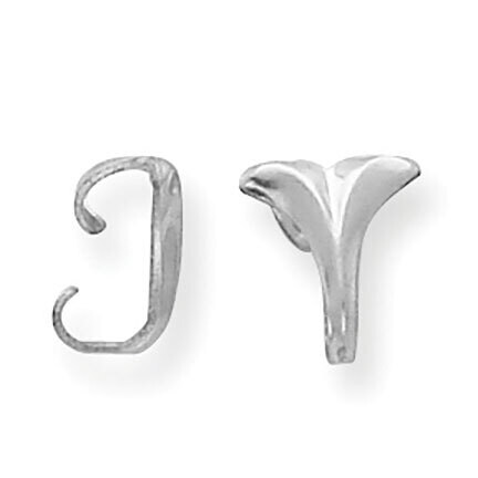3-Prong Hook Bail Sterling Silver SS3308 - HomeBello
