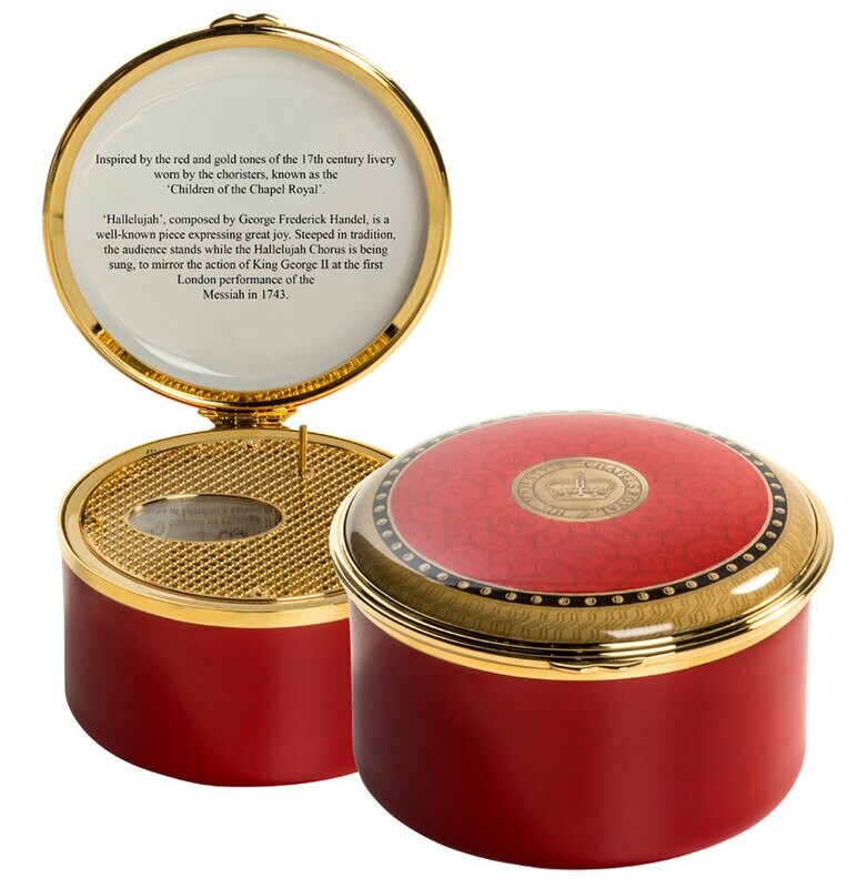 Halcyon Days Chapel Royal Livery Collection Enamel Musical Box LE30 ...