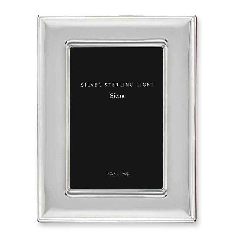 Bilaminate Sterling Silver Wide Plain 8 x 10 Inch Photo Picture Frame ...