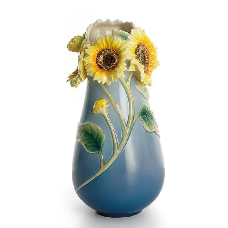 Franz Porcelain Sunflower Vase FZ01404 - HomeBello