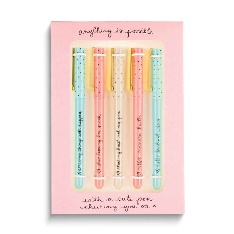 Anything Is Possible Set of 5 Gift Boxed Inspirational Pens GM24463 ...