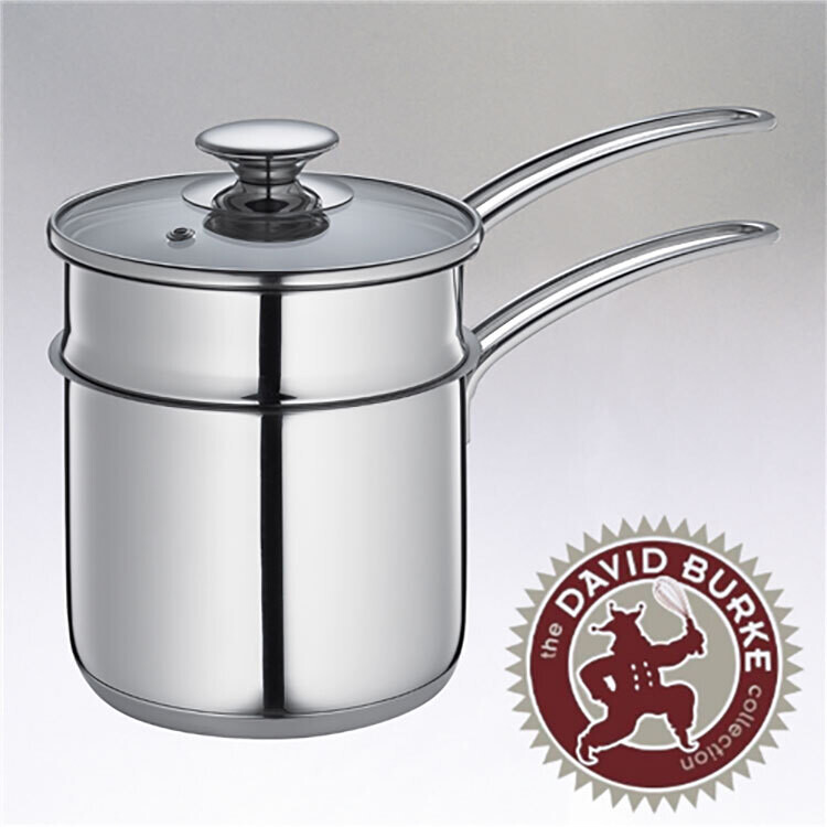 Frieling Mini" Double Boiler Set with Glass Lid 1.6 Qt. 5.5 ...