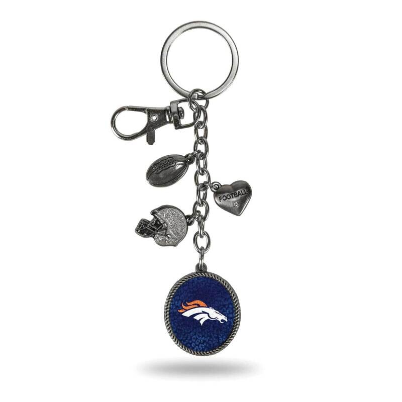 NFL Denver Broncos Sparo Charm Key Ring GC6933 - HomeBello