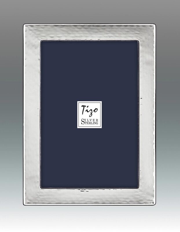 Tizo Tick Hammered Sterling Silver Picture Frame 4 x 6 Inch Engravable ...