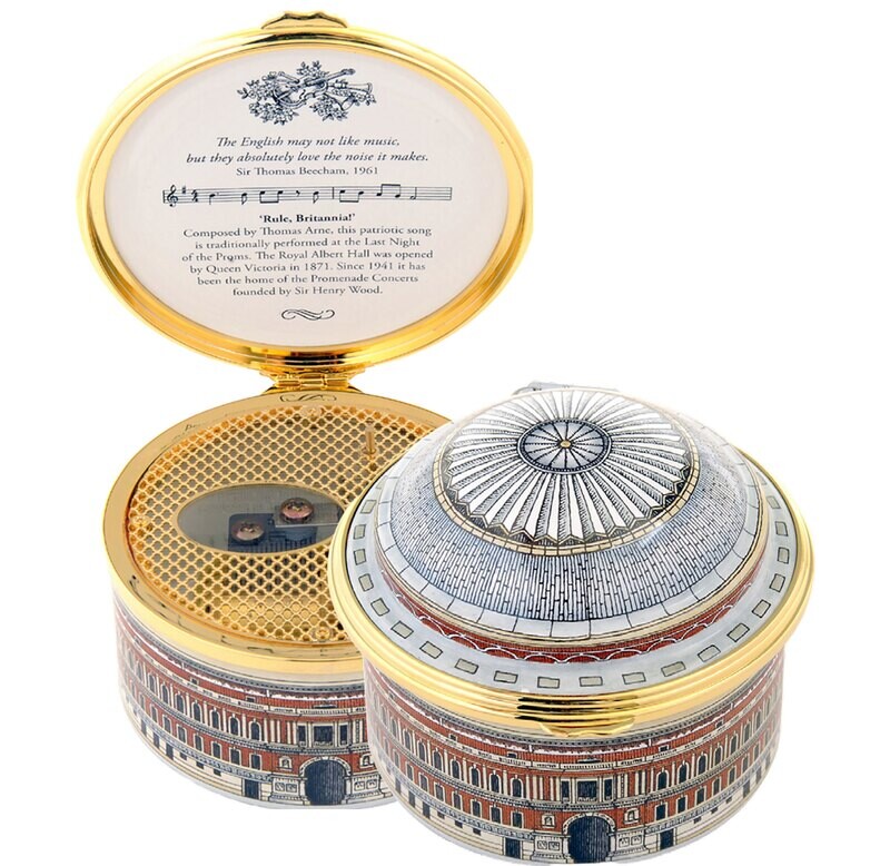 Halcyon Days Royal Albert Hall Musical Box plays Rule Britannia ...