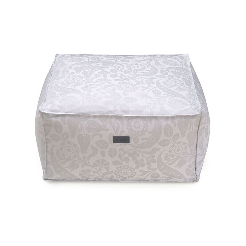 Le Jacquard Francais Voyage Iconique Grey Pouf 28802 - HomeBello