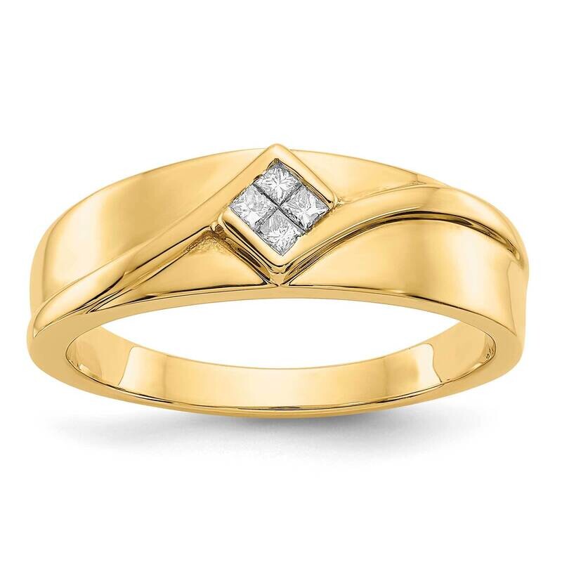 Mens Ring 14k Gold Diamond RM5786-010-YA - HomeBello