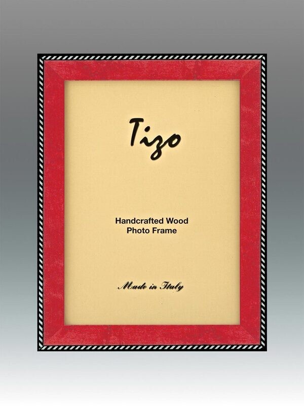 Tizo Zebra 8 x 10 Inch Wood Picture Frame - Red - HomeBello