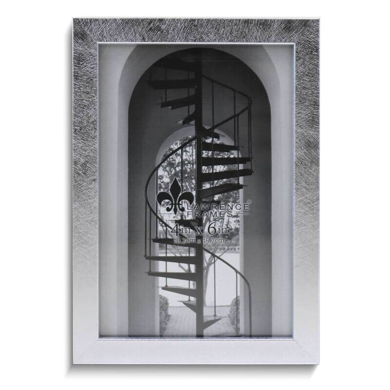 Silver-tone Chloe Contemporary 4 x 6 Inch Photo Picture Frame GM25540 ...
