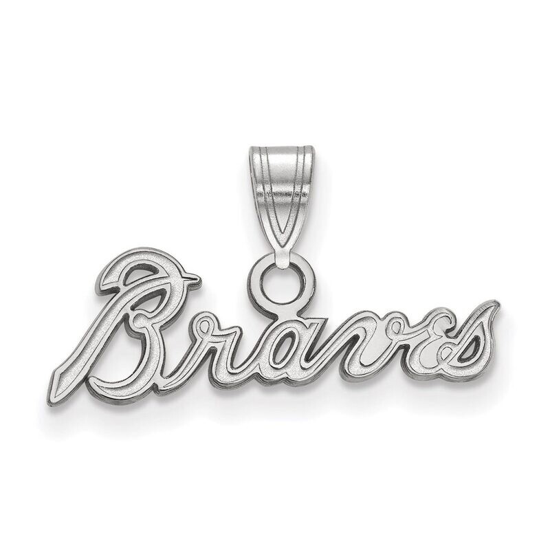 Atlanta Braves Small Pendant Sterling Silver SS024BRA MLB _ HomeBello