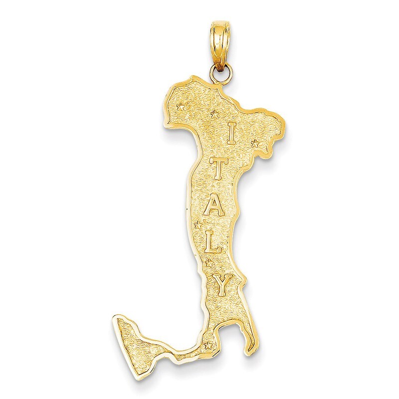 Large Italy Pendant 14k Gold K4922 - HomeBello
