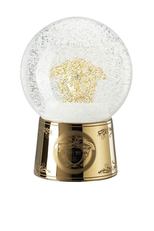 Versace Golden Medusa Snow Globe large 14498-403721-24640 - HomeBello