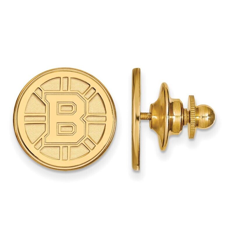 Boston Bruins Lapel Pin 14k Yellow Gold 4Y011BRI NHL _ HomeBello