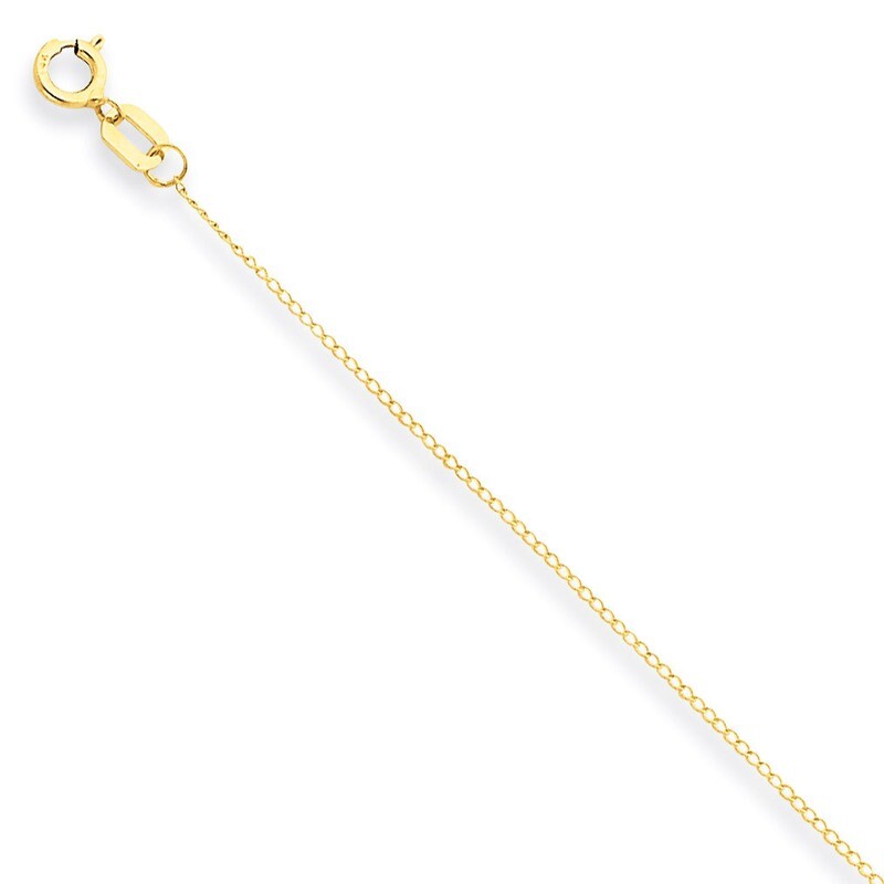Carded Curb Chain 20 Inch 14k Gold 6CY-20 - HomeBello