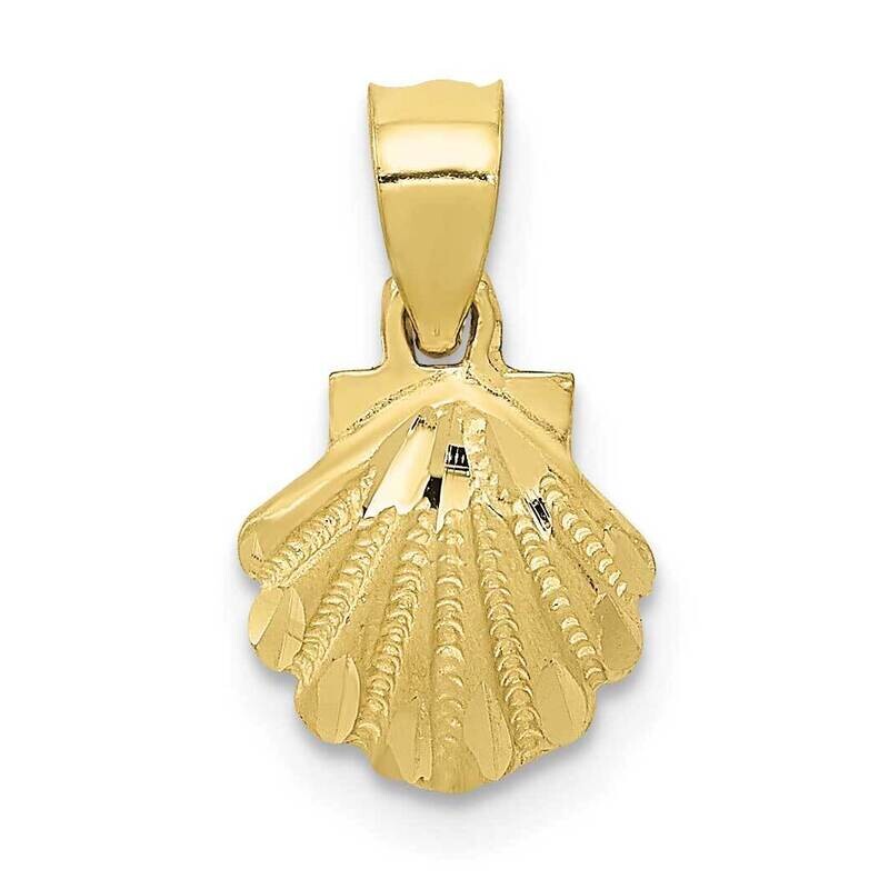 Scallop Shell Pendant 10k Gold 10K2965 - HomeBello