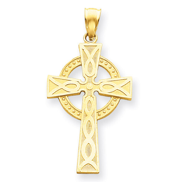 Celtic Cross Pendant 14k Gold C894 - HomeBello