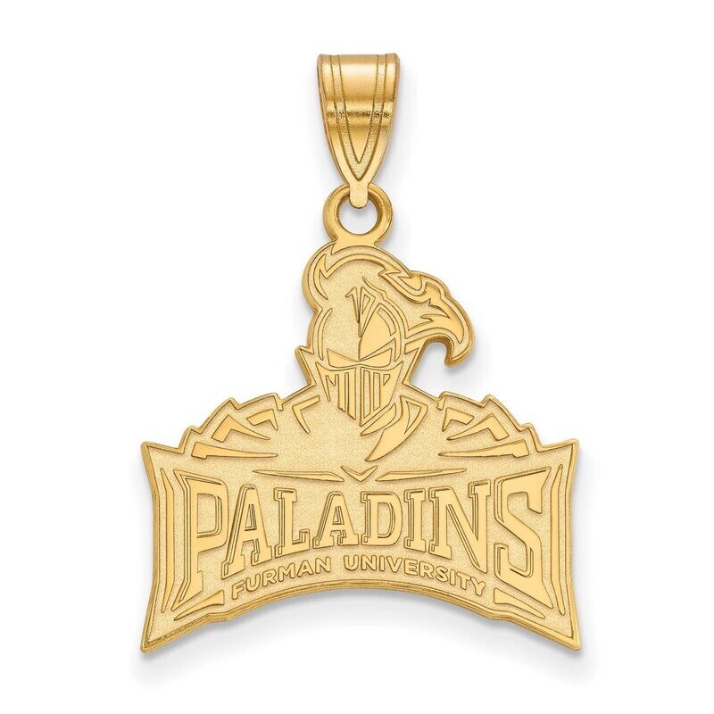 Furman University Large Pendant 10k Yellow Gold 1Y018FUU Collegiate ...