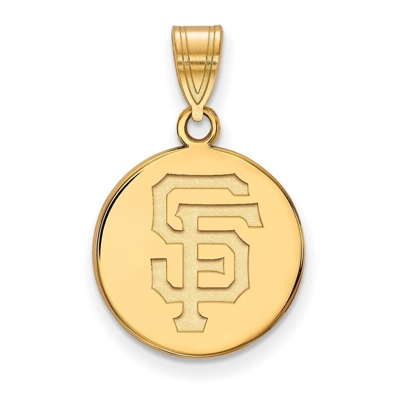 San Francisco Giants Medium Disc Pendant 14k Yellow Gold 4Y038GIT MLB ...