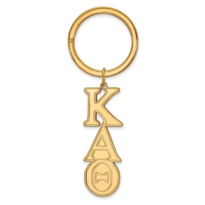 Kappa Alpha Theta Key Chain Gold-plated Silver GP010KAT Sororities ...