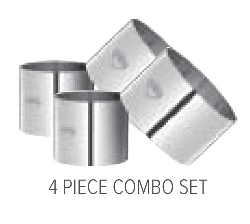Frieling Ring Molds 4 Pcs.: Two 2.5" Molds Two 3" Molds K0905002804 ...