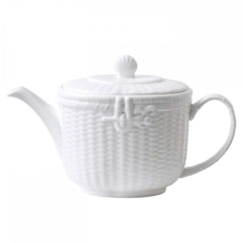 Wedgwood Nantucket Basket Teapot 2.1 Pt 50156201213 - HomeBello