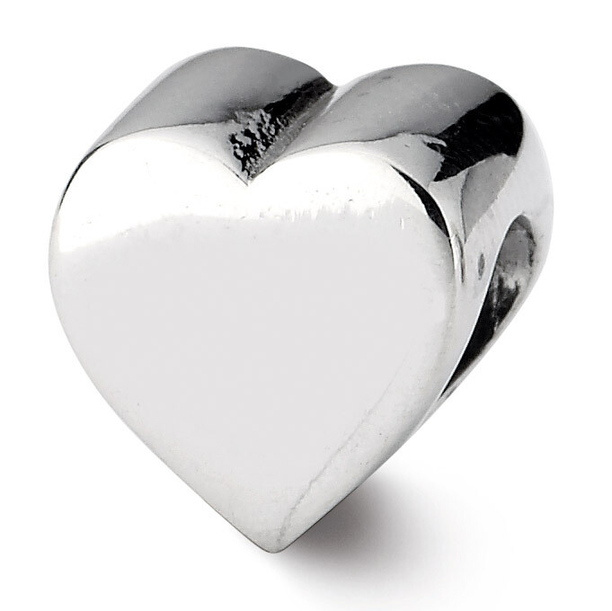 Heart Shape Bead - Sterling Silver QRS1879 - HomeBello