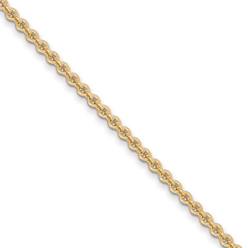 Steel 3.75mm Rolo Pocket Watch Chain Gold-tone FTL163Y - HomeBello