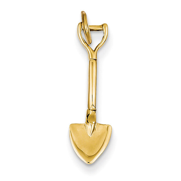 3-D Spade Charm 14k Gold A2140 - HomeBello