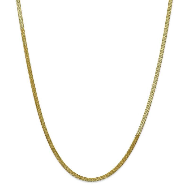 3mm Silky Herringbone Chain 22 Inch 10k Gold 10SK025-22 - HomeBello