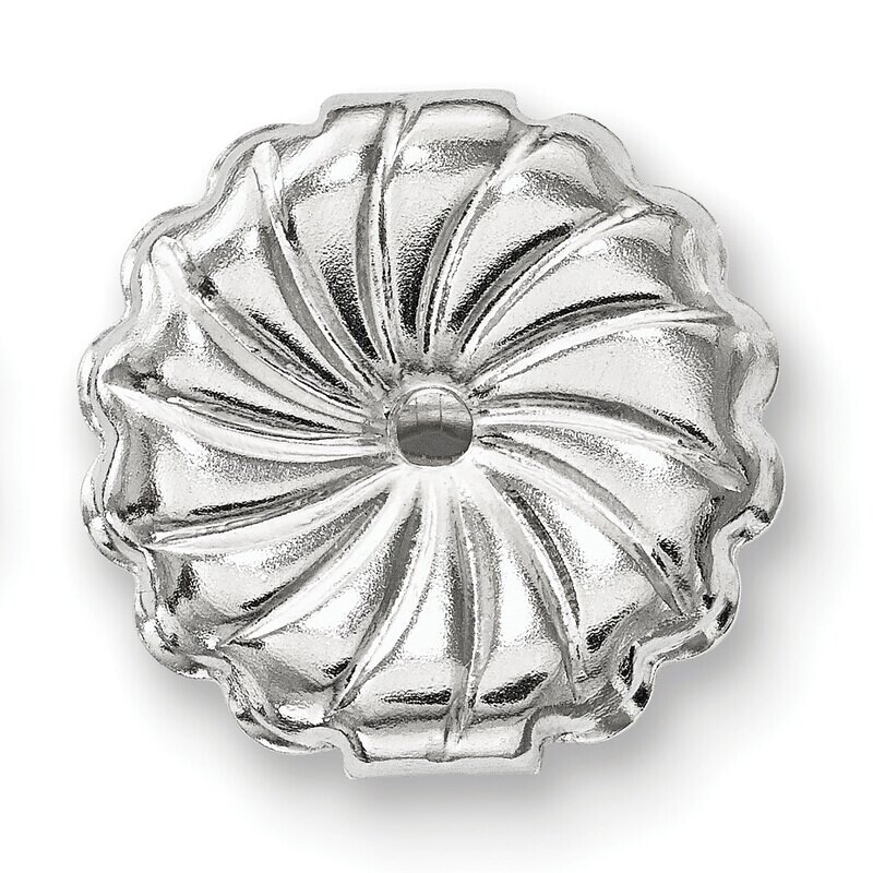 Heavy Earring Nut Sterling Silver SS4916 - HomeBello