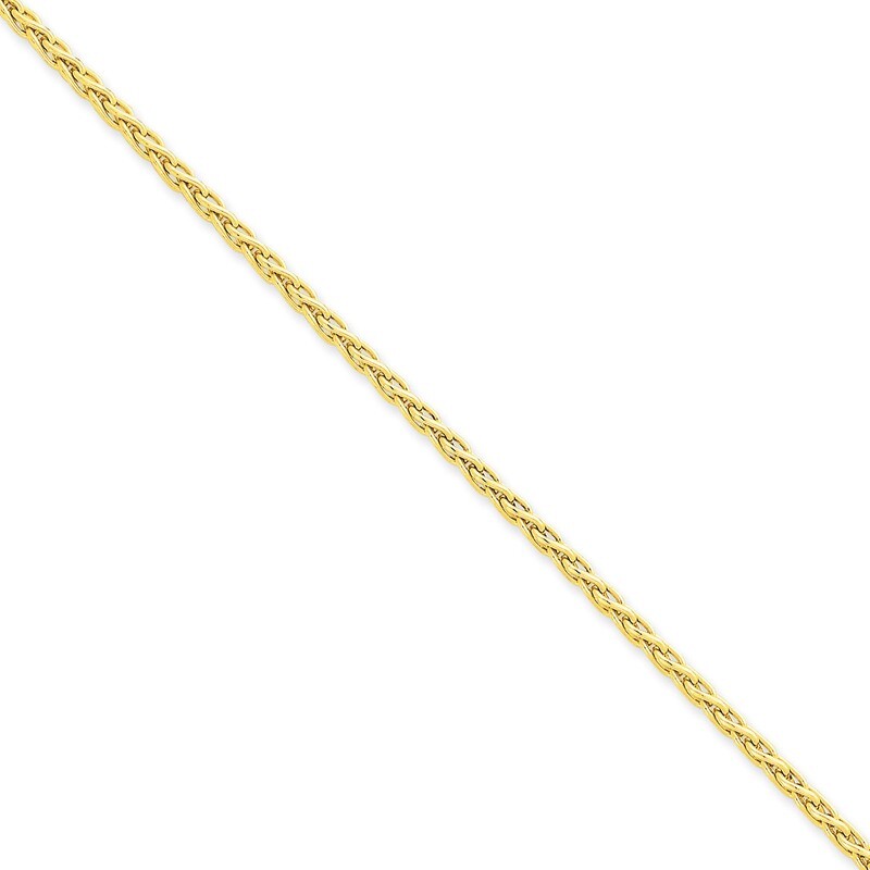 3mm Parisian Wheat Chain 18 Inch 14k Gold PEN22-18 - HomeBello