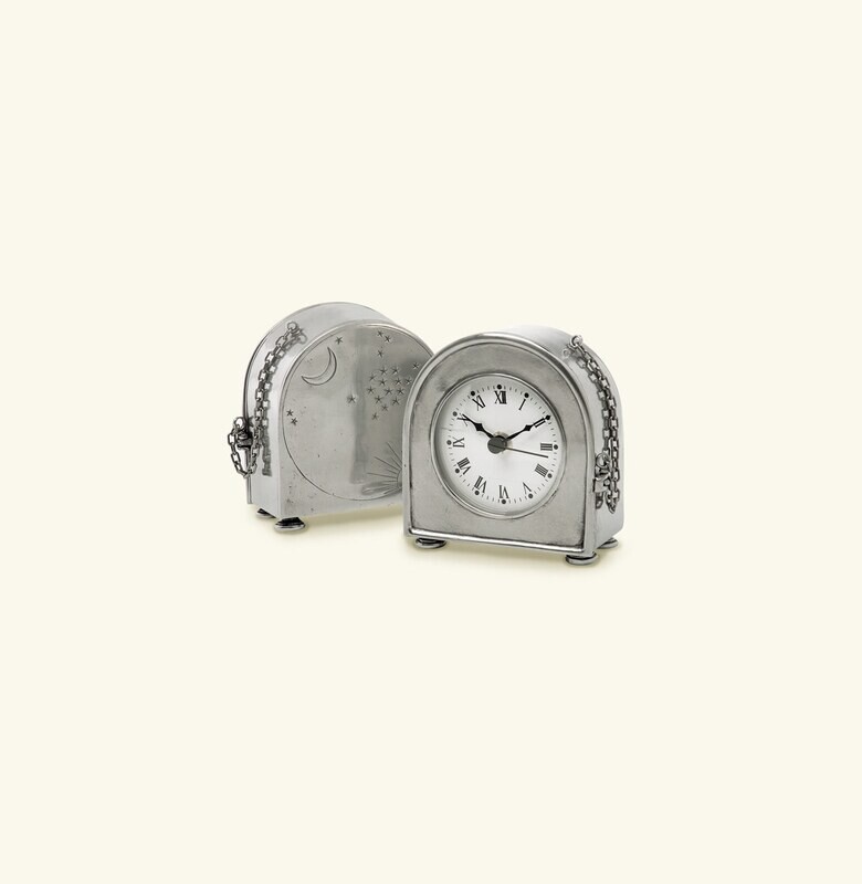 Match Pewter Table Clock 1010 1010 - HomeBello