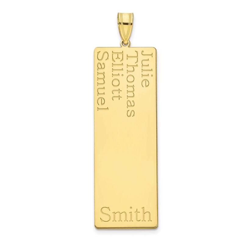 4 Name Family Pendant 10k Gold 10XNA1282Y - HomeBello