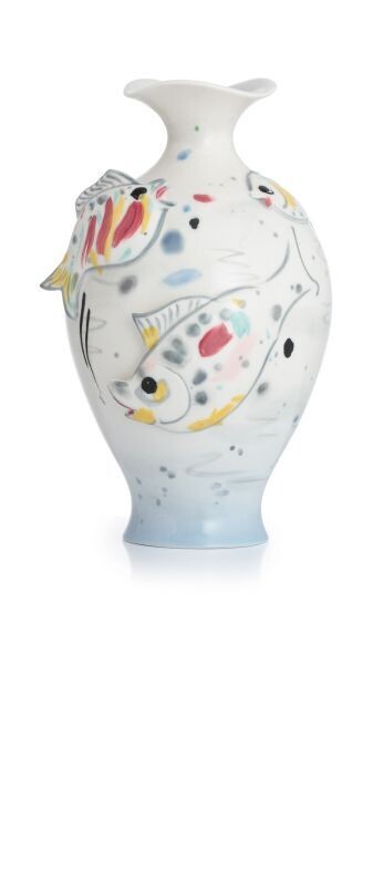 Franz Porcelain Tropical Fish Vase Limited Edition 588 FZ0283 FZ02833 ...