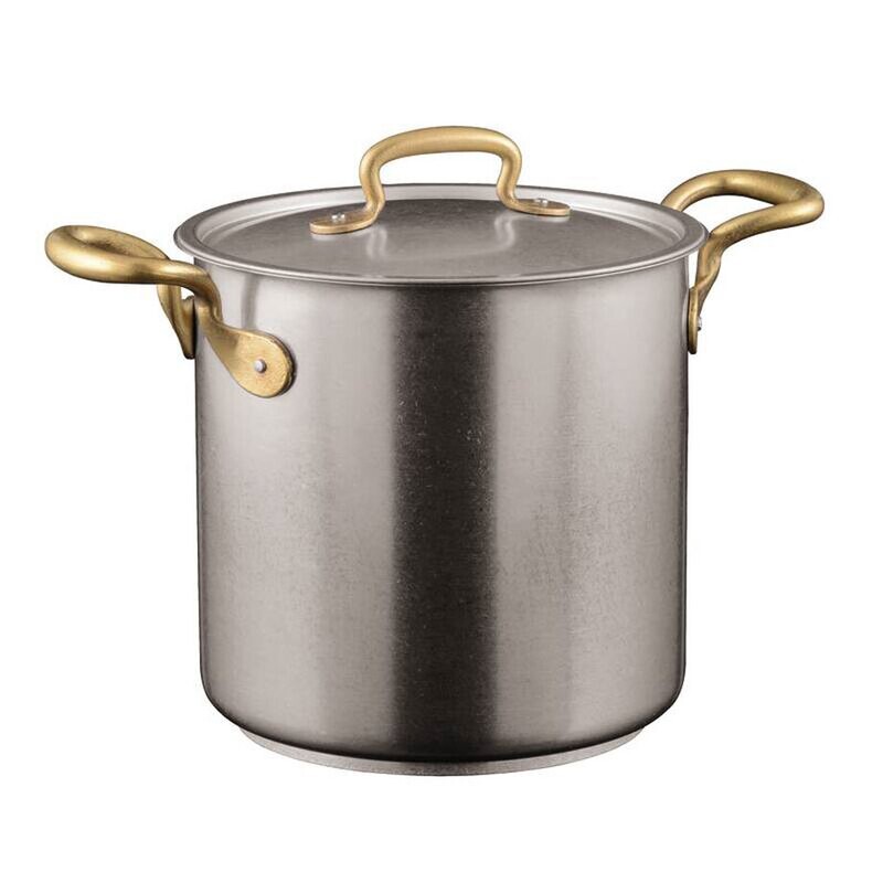 Sambonet 1965 Vintage Stock Pot With Lid 2 Handles 51901-70 - HomeBello