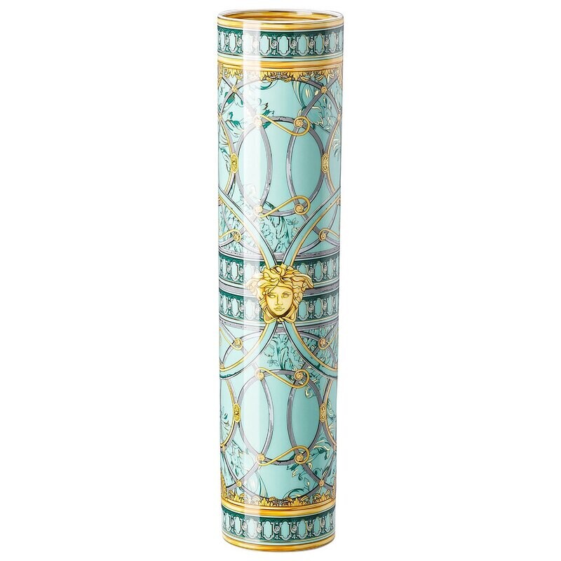 Versace La Scala del Palazzo Verde Vase 14 1/4 Inch - HomeBello