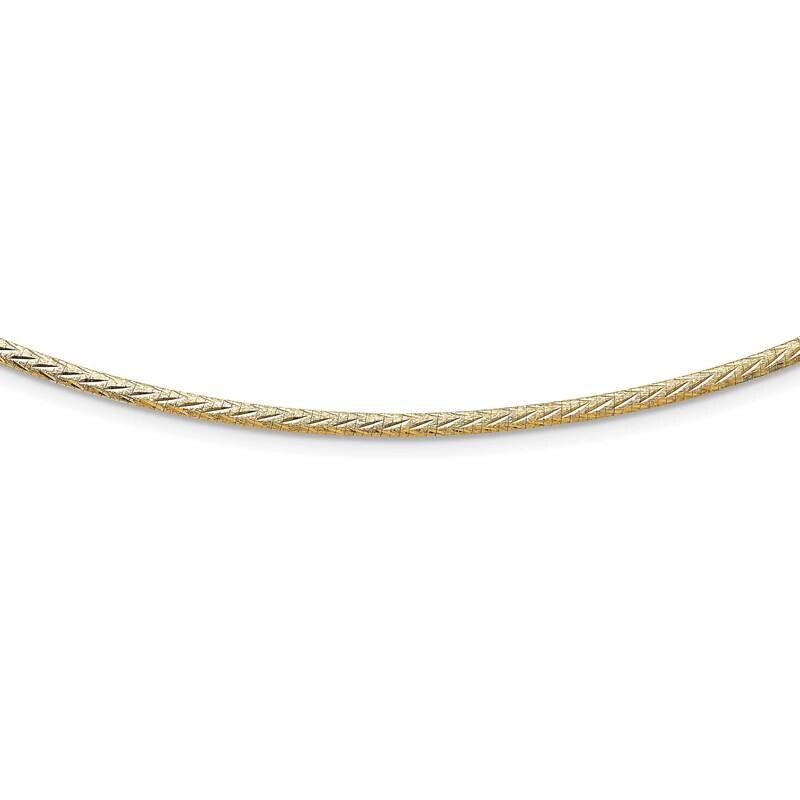 Two-tone Reversible Adjustable Omega 14k Gold HB-LF1498-18 - HomeBello