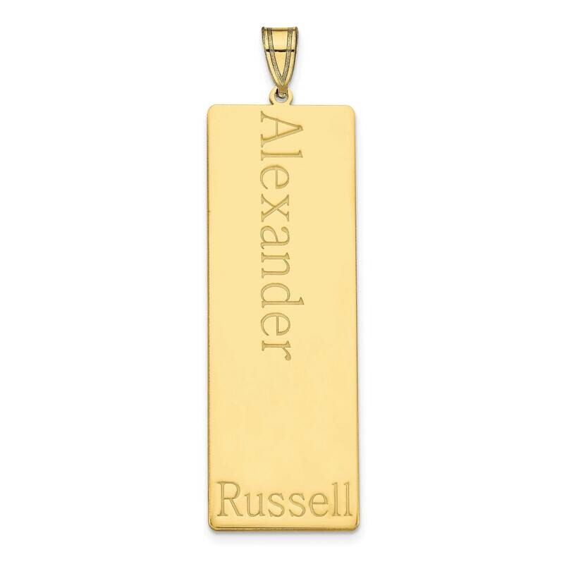 1 Name Family Pendant 10k Gold 10XNA1285Y - HomeBello