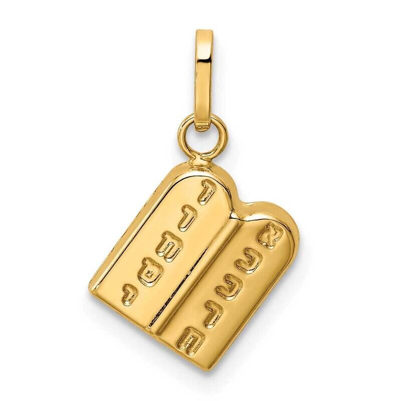 The Ten Commandments Charm 14k Gold YC1397 - HomeBello