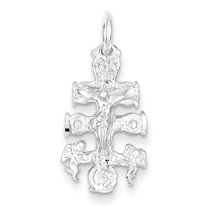 Cara Vaca Crucifix Pendant Sterling Silver QC2910 - HomeBello