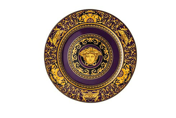 Versace Medusa Colors Marine Service Plate 11 3/4 Inch - HomeBello