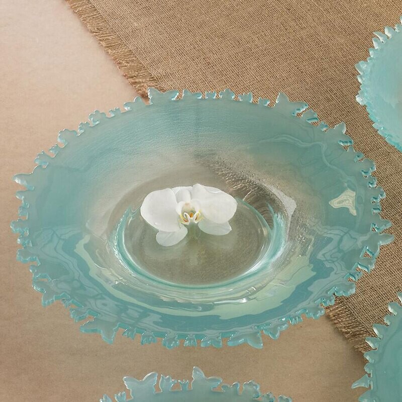 Annieglass Storybook 16 Inch Storybook Garden Large Bowl SG210 - HomeBello