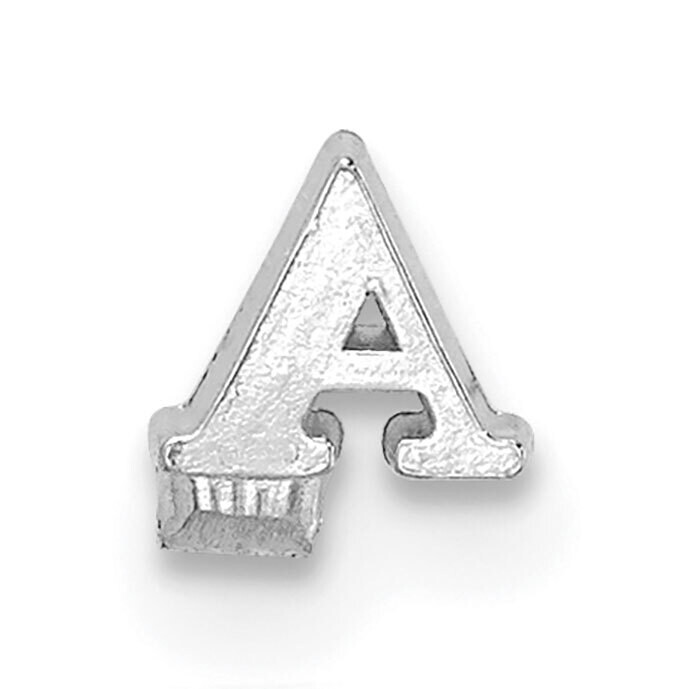 Casted Letter A 14k White Gold WG2219A - HomeBello