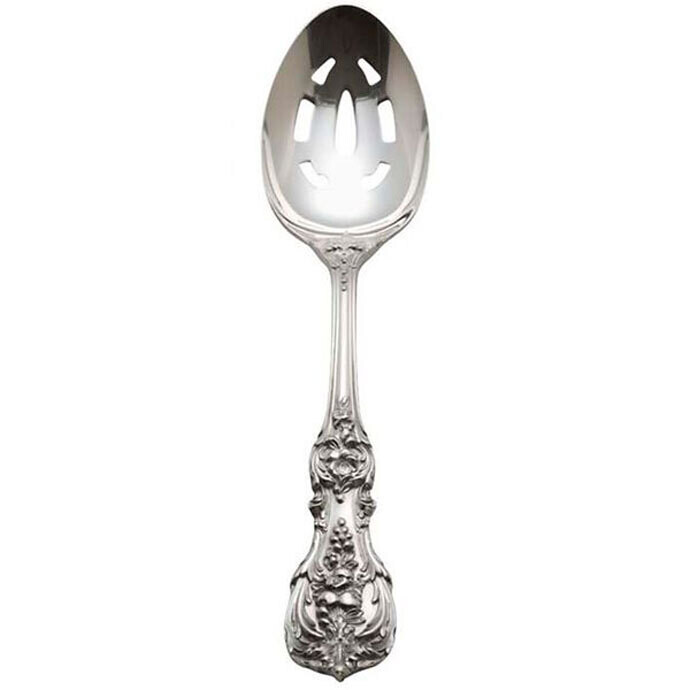 Reed and Barton Francis Flatware Table Spoon Pierced 5400311 - HomeBello