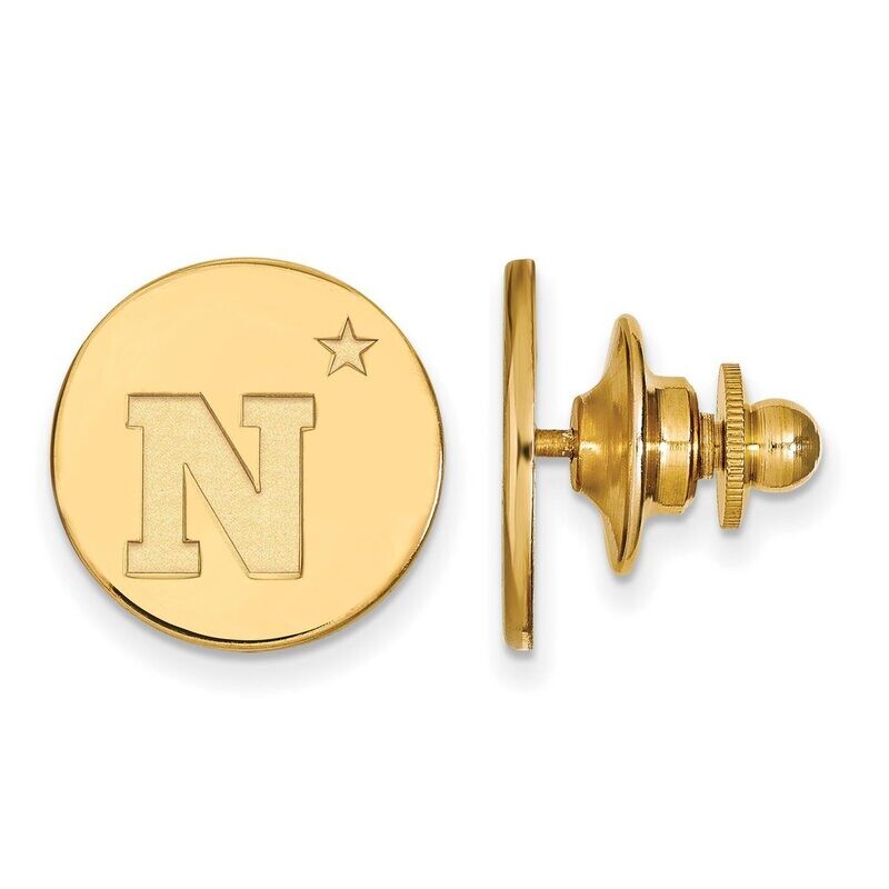 Navy Lapel Pin 14k Yellow Gold 4Y001USN Collegiate _ HomeBello