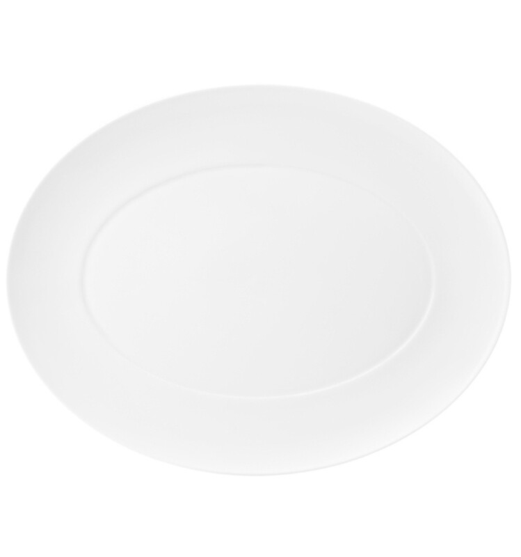 Vista Alegre Domo White Small Oval Platter - HomeBello