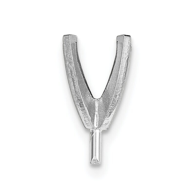 Round 4-Prong High with Peg .25ct. Setting 18k White Gold 8W119 - HomeBello