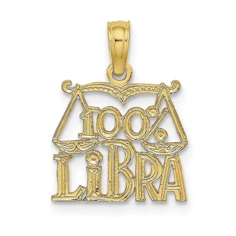 100% Libra Charm 10k Gold 10D4060 - HomeBello