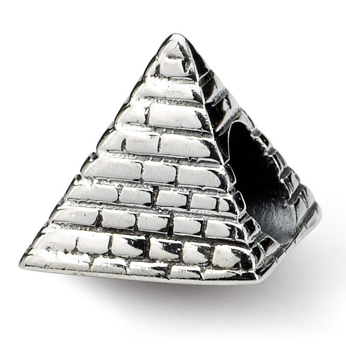 Pyramid Bead - Sterling Silver QRS331 - HomeBello